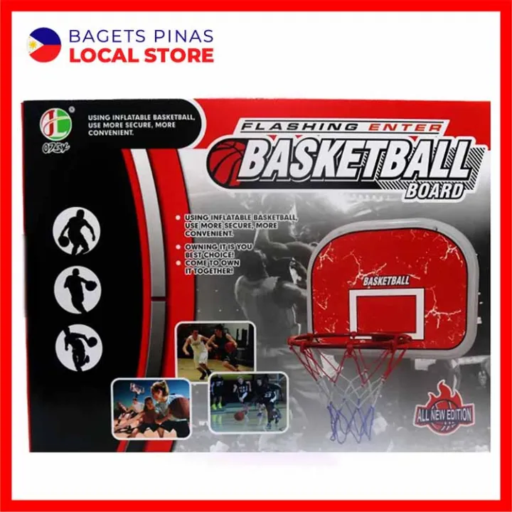 3 in 1 Kids Mini Basketball Hoop with Ball & Air Pump Inflator Color ...