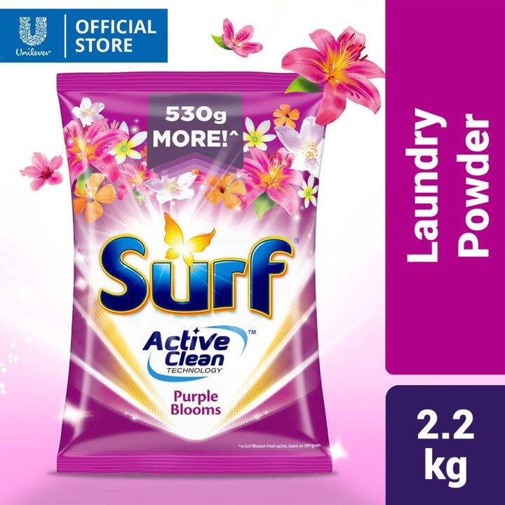 Surf Powder Detergent Purple Blooms 2.2kg Pouch | Lazada PH