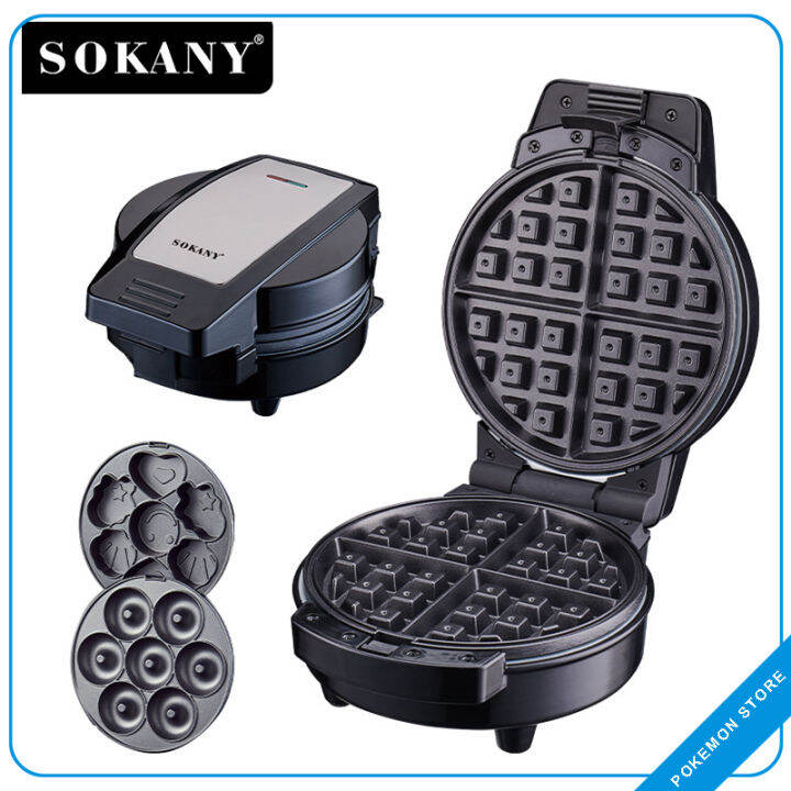 Sokany 3 in 1 Electric Cake Maker doughnut Breakfast Waffles Maker ...