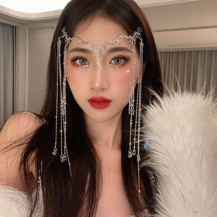 FGSDF กิ๊บติดผมแฟชั่นหรูหราพู่แบบกลวงรูปหยดน้ำผู้หญิงหญิงสาวสไตล์จีนก ...