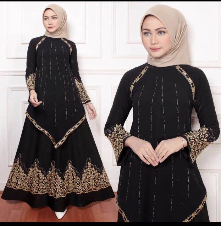 PA COD ABAYA TERBARU BAHAN JETBALCK BISA DI PAKAI BUAT KONDANGAN | Lazada Indonesia