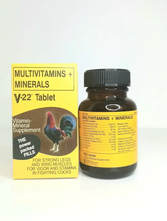 [VET SUPPORT] V-22 100TABLETS 1CONTAINER MULTIVITAMINS + MINERALS ...