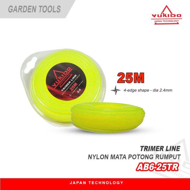 SENAR POTONG RUMPUT TRIMMER LINE SENAR NYLON PEMOTONG RUMPUT 2,4MM TALI ...