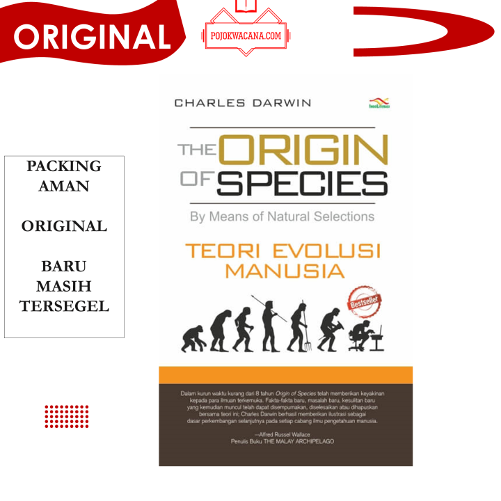 Buku Original - The Origin Of Species Teori Evolusi Manusia Charles ...