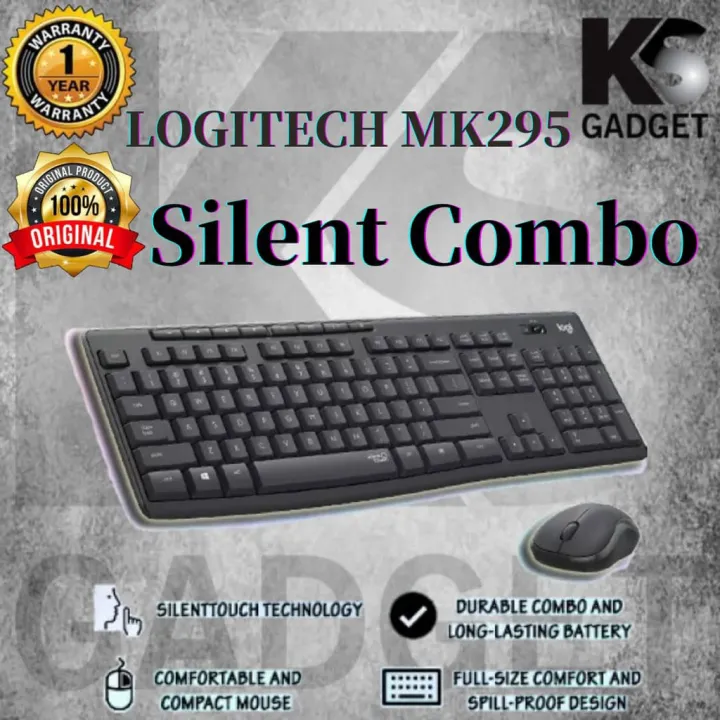 Logitech Mk295 Silent Wireless Combo Work In Silence With 90 Less Clicking And Typing Noise