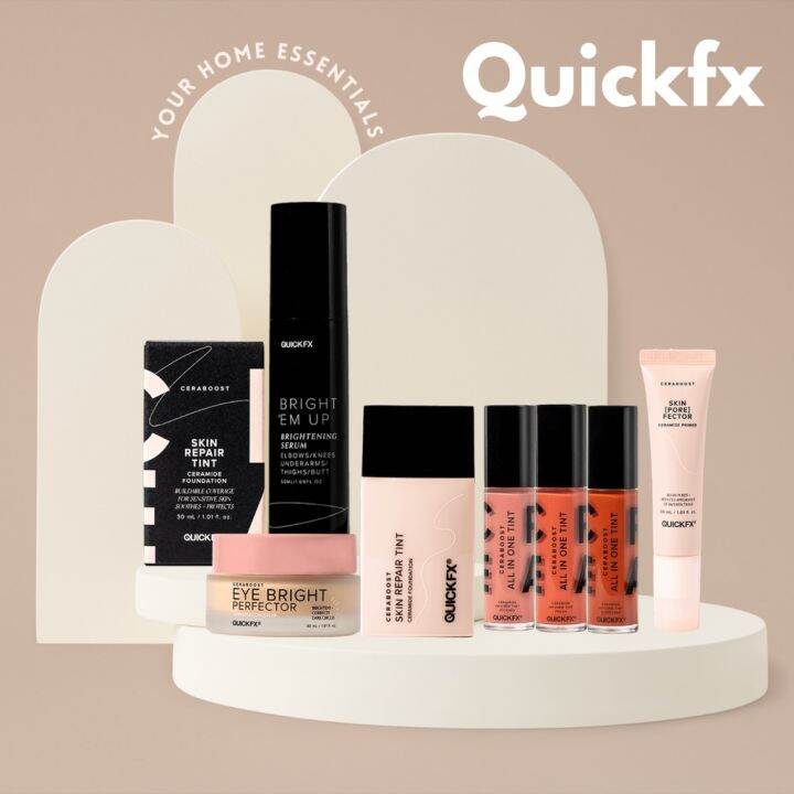 QUICKFX Ceraboost Makeup Tints, Concealer, Foundation, Primer and Serum ...