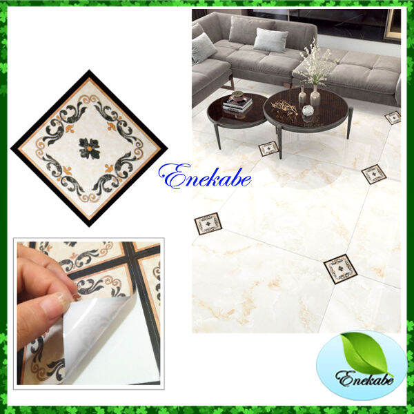 21 Stiker Lantai Bahan Pvc Motif Dengan Perekat Stiker Keramik Stiker ...