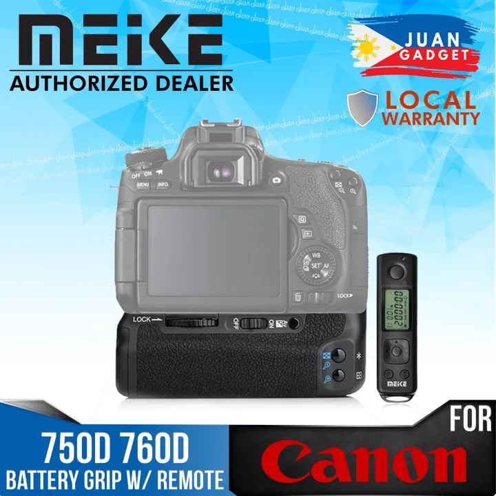 Meike MK-760D Professional Vertical Battery Grip with Built-in 2.4GHz ...