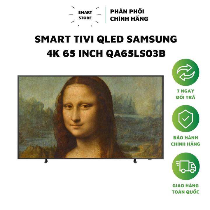 Smart tivi khung tranh The Frame QLED Samsung 4K 65 inch QA65LS03B viền màn hình mỏng điều khiển ...
