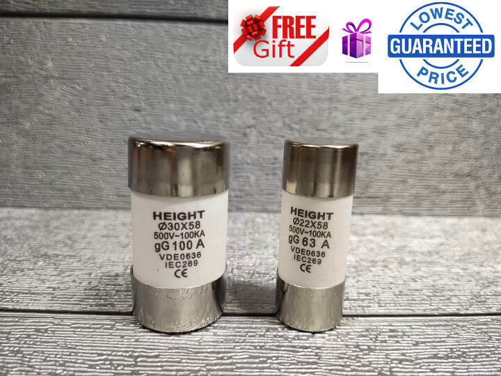 🎁+SMALL FREE GIFT 🎁 COPPER METER CUT OUT FUSE 63A 100A TNB MAIN ...