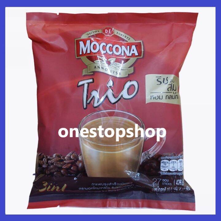 Moccona Trio Rich & Smooth Instant Coffee 27 sticks | Lazada PH