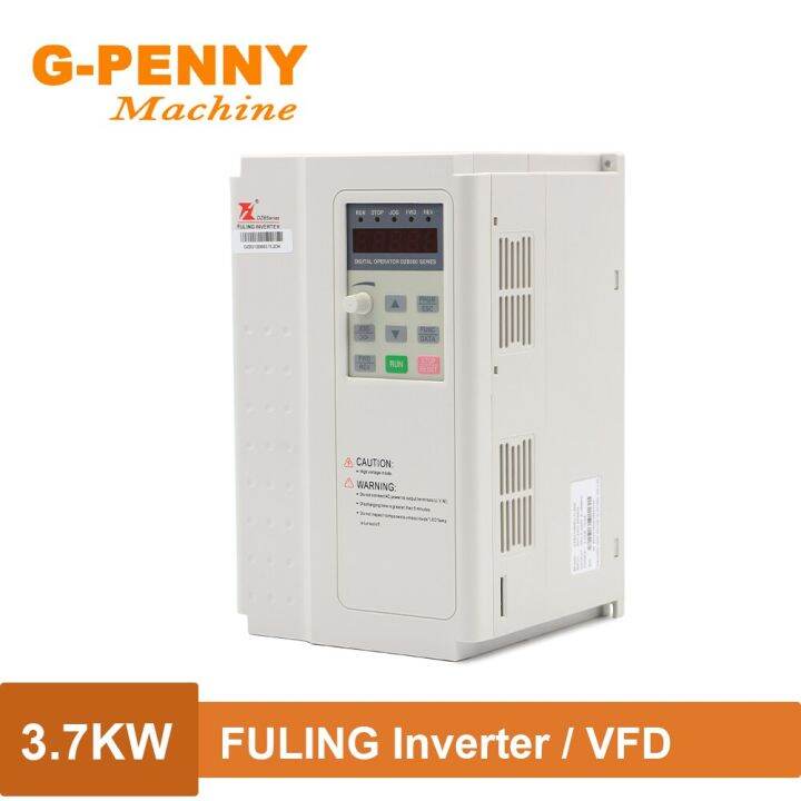 FULING Inverter VFD 3.7KW 220V/380V Variable Frequency Drive For Spindle Motor Speed Control ...
