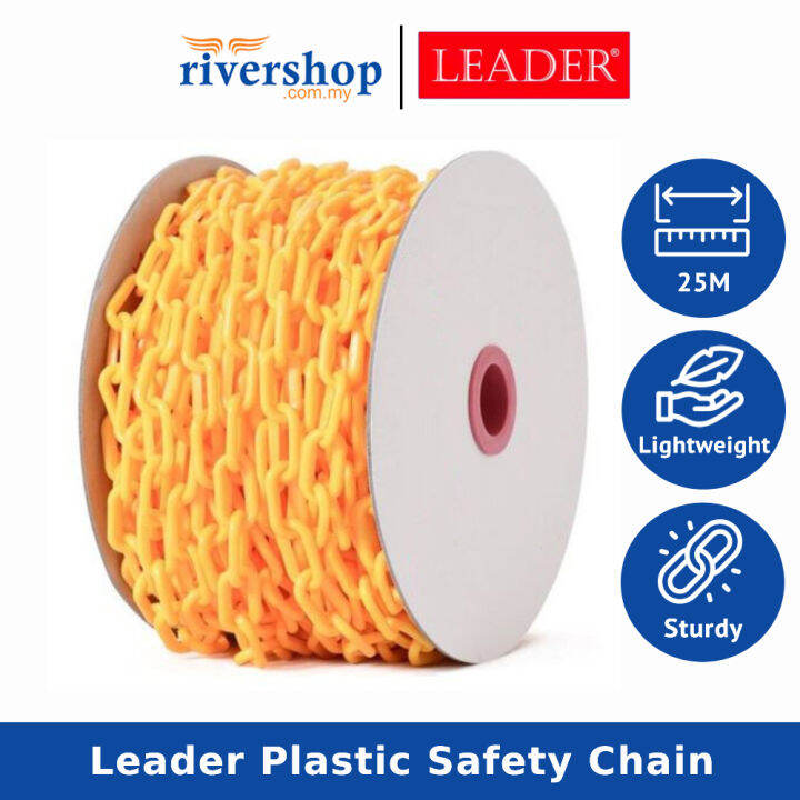 Leader Plastic Safety Chain / Road Cone PVC Chain Gate Rantai Pagar ...