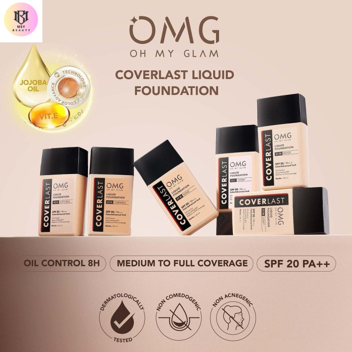OMG Coverlast Liquid Foundation | Lazada Indonesia