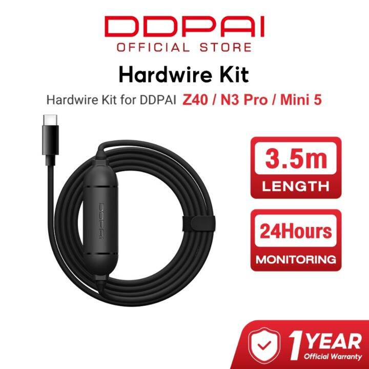 DDPAI Global Version N3 Z40 Mini Hardwire Kit for 24 Hours Parking ...