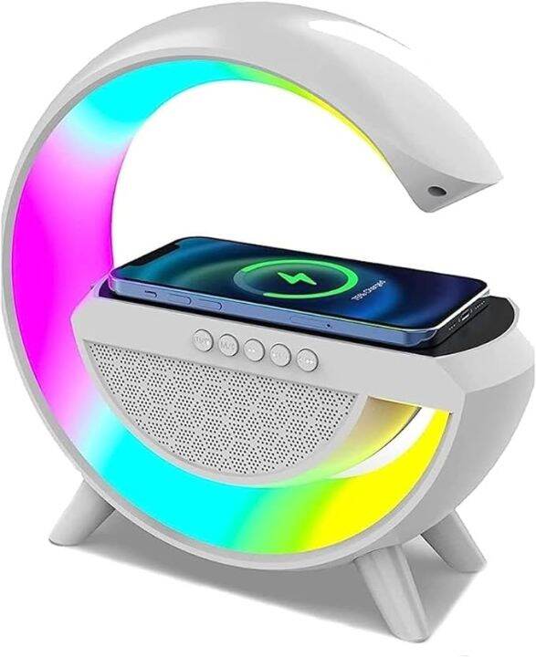 Bluetooth Speaker 3 in1 + Wireless Charger + Led Lamp Model BT 2301 ...