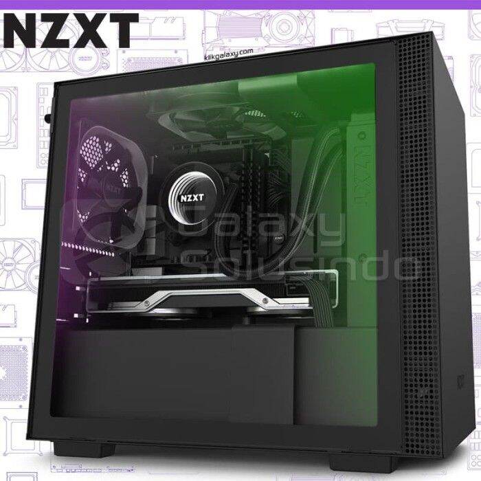 NZXT H210i Matte Black Tempered Glass Mini-ITX Gaming Case | Lazada ...