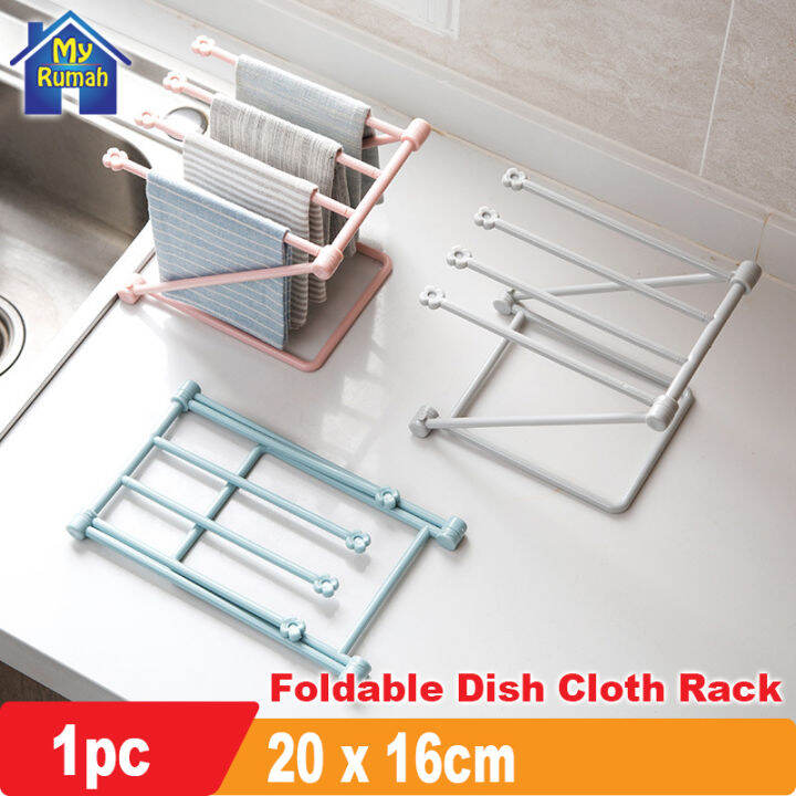Foldable Dish Cloth Rack - Plastic 【20 x 16cm】 | Lazada