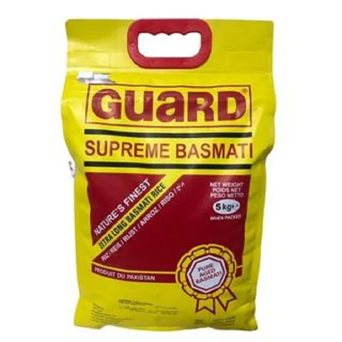GUARD Supreme Basmati Rice Long Grain 5kg {Made in Pakistan} | Lazada PH