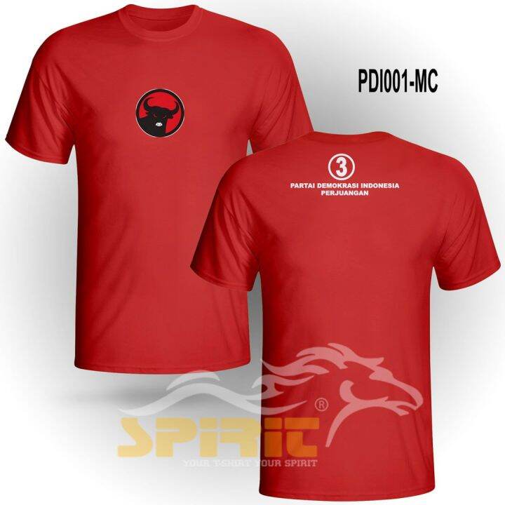 baju kaos PARTAI PDI kaos partai 2024 PARTAI PDIP PERJUANGAN | Lazada ...
