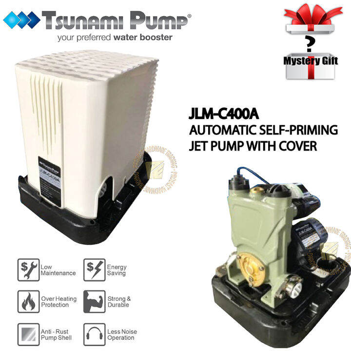 TSUNAMI JLM-C400A Automatic Self-Priming Jet Pump With Cover | Lazada