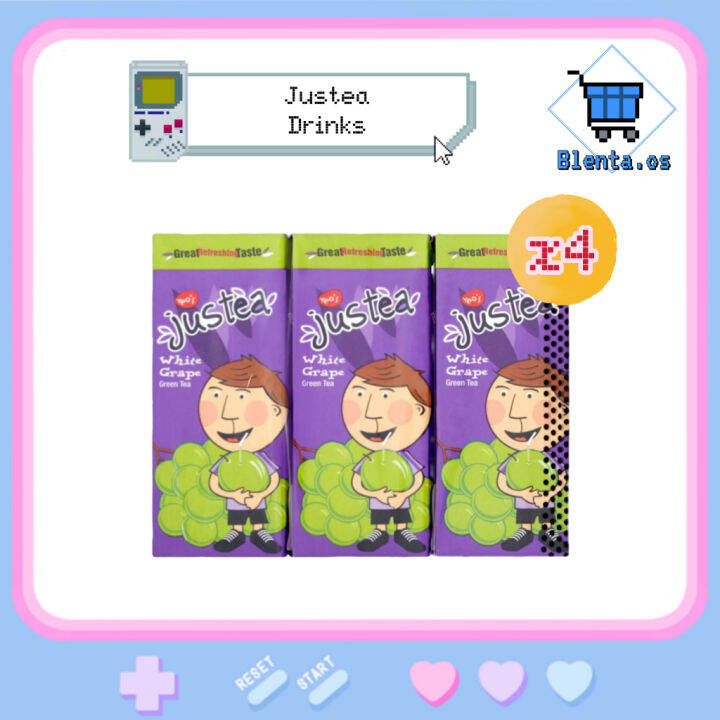 Yeo’s Justea White Grape Green Tea Flavor Packet Drink 250ml x 24packet ...