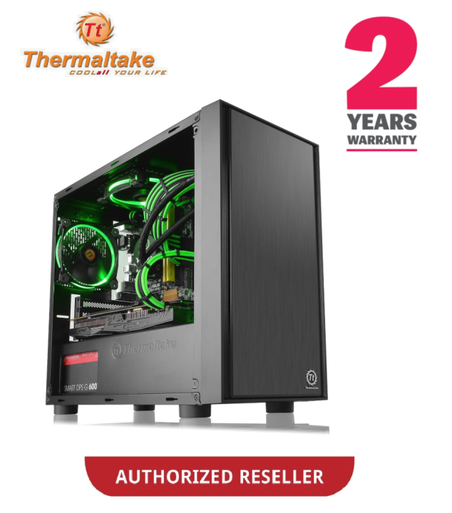 Thermaltake Versa H17 Window Black SPCC Micro ATX Mini Gaming Case CA ...