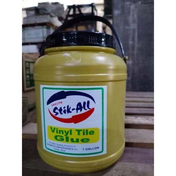 Vinyl Adhesive ( glue for Tiles) 1gallon / SAKURA STIK-ALL VINYL TILES ...