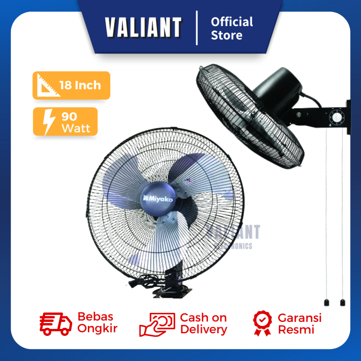 Miyako Kipas Angin Besi Wall Fan KDB-18 / Kipas Dinding Tembok KDB18 ...