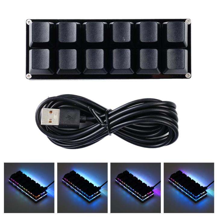 DIY Custom USB Mini Keypad RGB Programmable Macro Keyboard Gamer Keypad Gaming Drawing ...