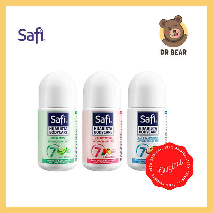 Safi Hijabista Bodycare Antibacterial Deodorant Roll On 50ml (Dry Fresh ...