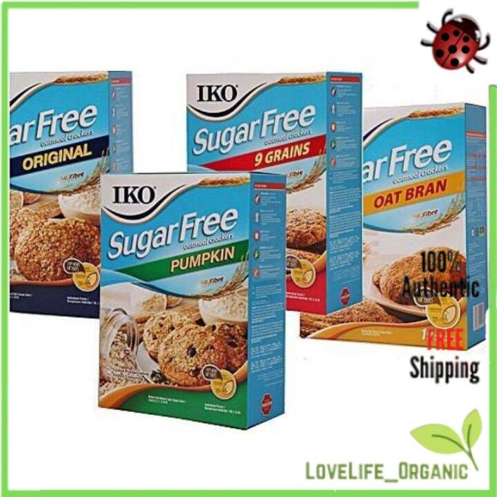 IKO PREMIUM SUGAR FREE OATMEAL CRACKER 178GM HALAL ORIGINAL/PUMPKIN/OAT ...