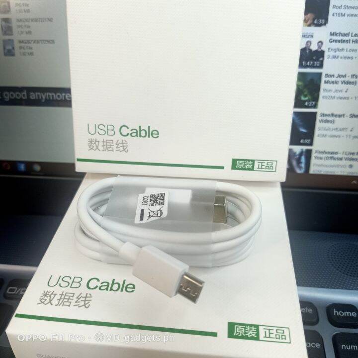 OPPO Original MICRO 2.0A USB Fast Charger Data/Sync Cable, 5 Pin, 1 ...