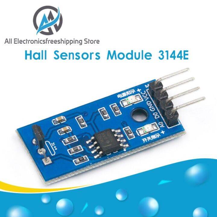 Hall Sensors Module 3144e 4pin Hall Switch Speed Magnetic Swiches Speed