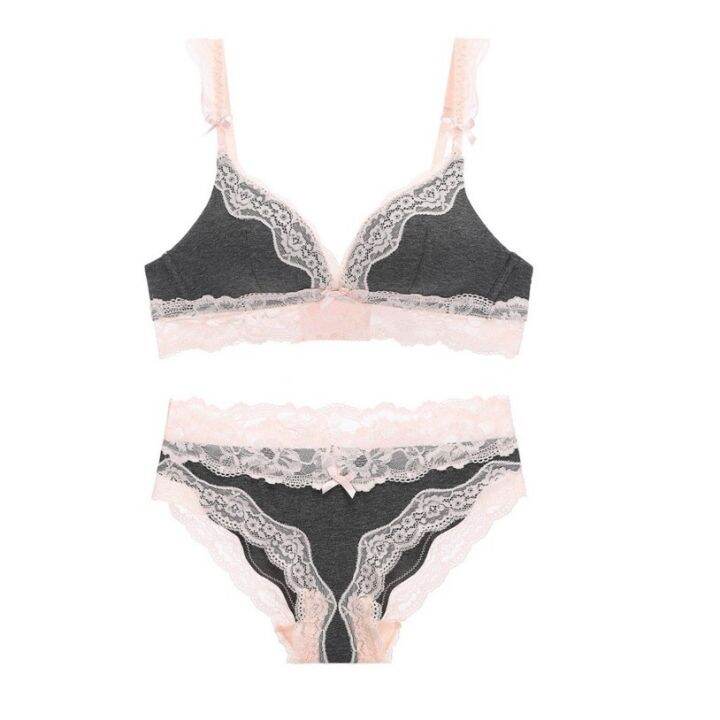 Victorias Secret Style Women Bra And Panties Sets Thin Wireless Sexy