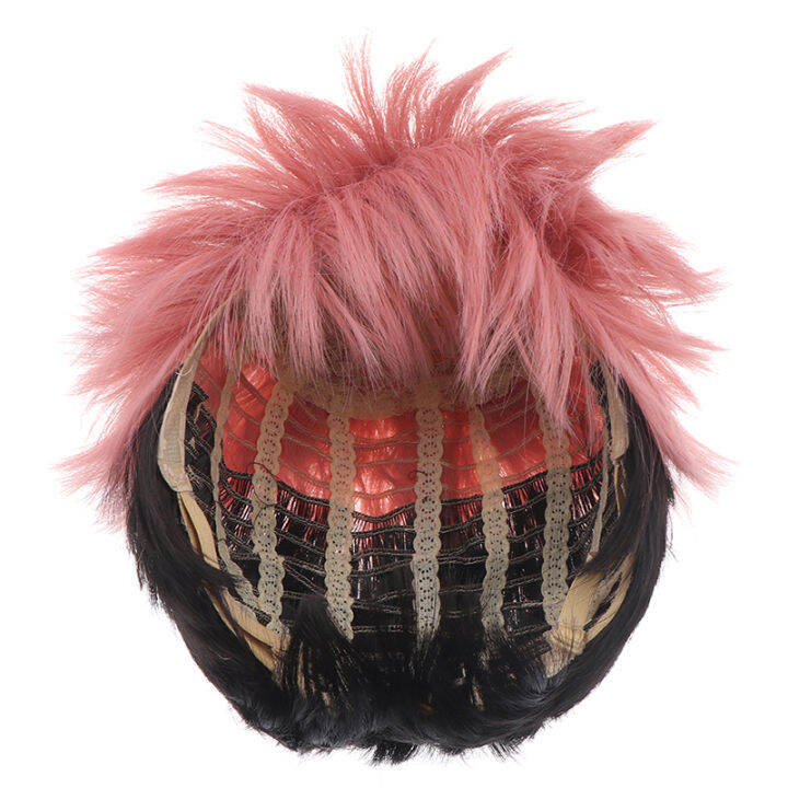 JUNMEI Aniem Jujutsu KaisenYuji Itadori Smoky Pink Cosplay Wig Braided ...