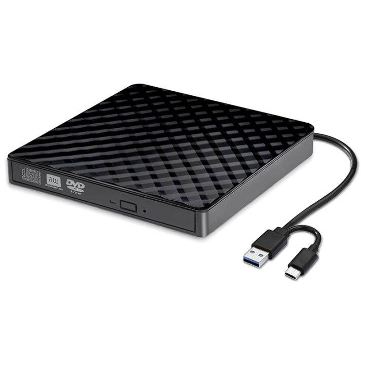 External CD DVD Drive/Burner Portable DVD CD ROM Rewriter Writer ...