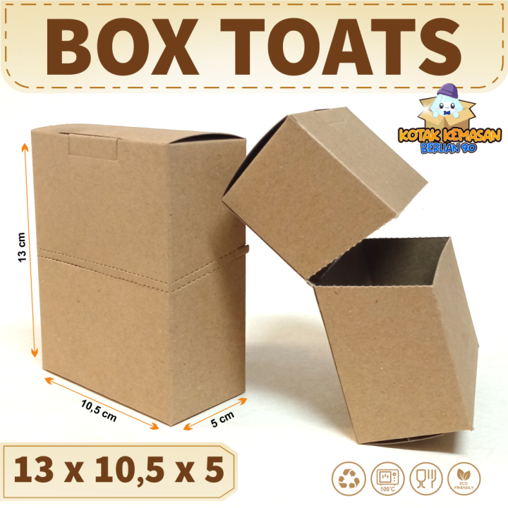 50 Pcs Toast Box / Toast Tray / Dus Roti Bakar / kemasan roti bakar ...