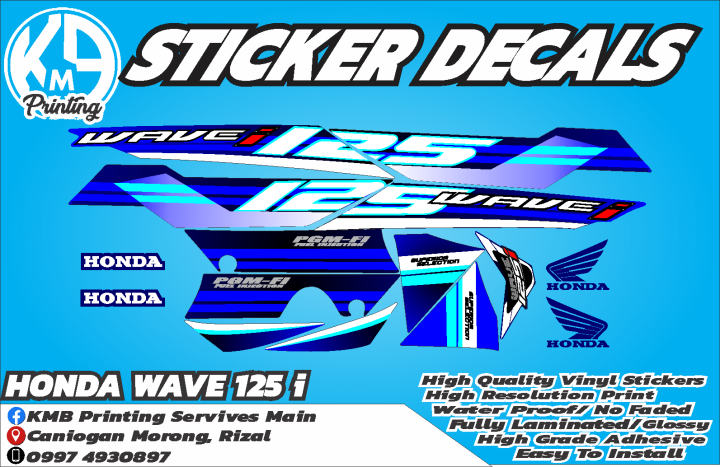 Honda Wave 125 Decals | Lazada PH