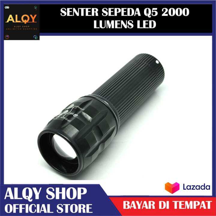 Senter Q5 2300 Lumens dengan daya sorot sampai dengan 300 Meter Terbaik ...