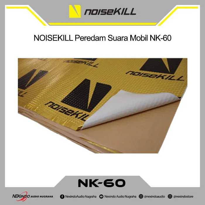 Noise Kill NK 60 Peredam Suara Mobil Gold Aluminium Foil & Butyl Rubber Per 1 Lembar | Lazada ...