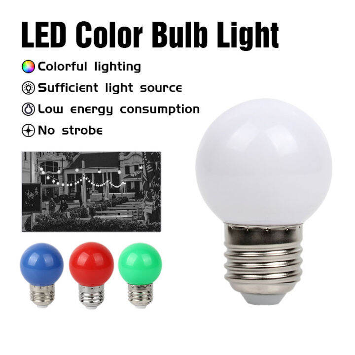 LED Light Bulbs E27 LED Color Bulb Lampu Raya / Lampu Warung PING PONG ...