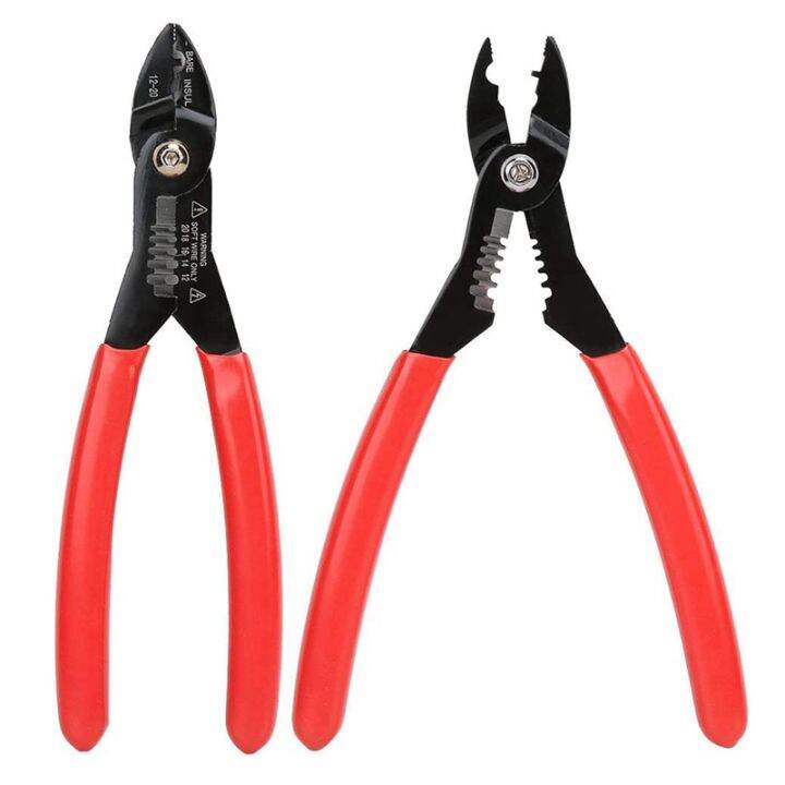 Wire Stripper,4 in 1 Multi Purpose 12-20 AWG Electricians Pliers Cable ...