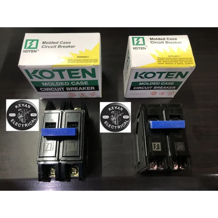 KOTEN CIRCUIT BREAKER PLUG IN BOLT ON 2 POLE 15A 20A 30A 40A 50A 60A ...