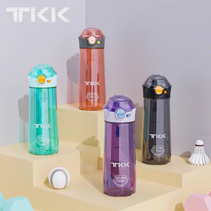 TKK กระบอกน้ำ กระติกน้ำพกพา Tritan ขวดน้ำกราฟฟิตี้น่ารักๆ กระติกน้ำเด็ก ขวดน้ำเด็กไปรร รุ่น ...