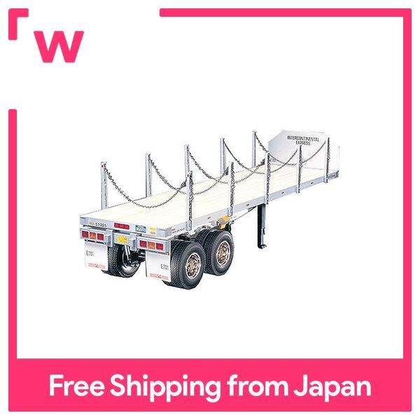TAMIYA 1/14 Electric R/C Big Truck Series No.06 Flatbed Semi-trailer ...