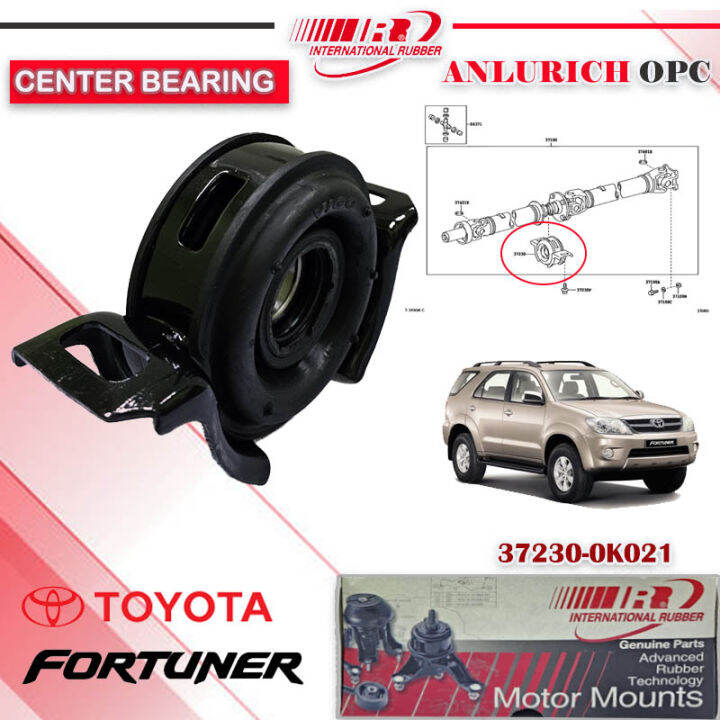 CENTER BEARING ASSEMBLY TOYOTA FORTUNER International Rubber 37230 ...