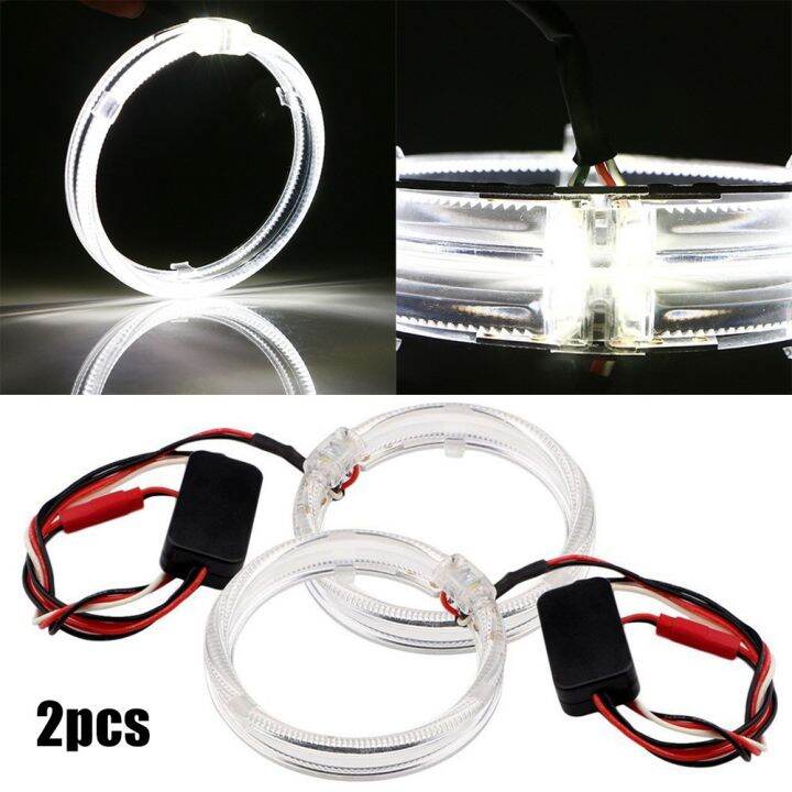 【Auto-parts】 LED Angel Eye Ring White 2.5inch Angel Eyes For Car ...