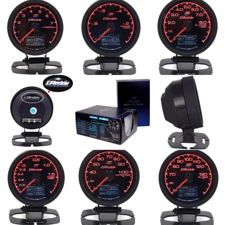 [คุ้มราคา!!!] เกจวัดความร้อน เกจวัดบูส เกจวัดรอบ เกจวัดแบต เกจวัดแรงดัน ...