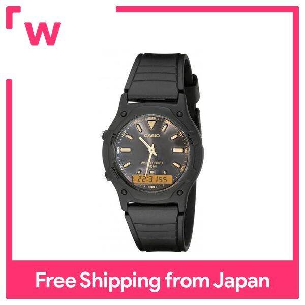 CASIO Analog/Digital combination model AW-49HE-1AV Black Overseas model ...